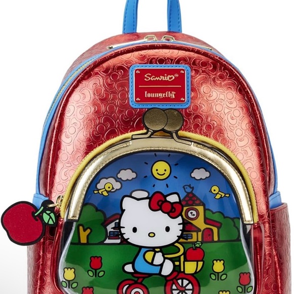 Sanrio | Bags | Loungefly Sanrio Hello Kitty Shiny Red Backpack | Poshmark